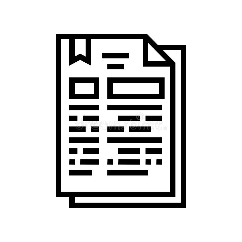 Protocol Document Color Icon Vector Illustration Stock Vector