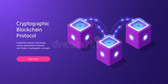 Protocolo Criptográfico De Intercambio De Datos Ilustración del Vector - Ilustración de comercio ...