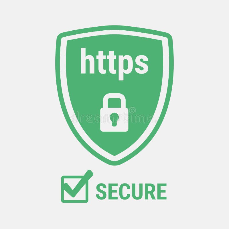 Protocolo Del HTTPS Sitios Web Seguros Y Seguros En Internet Certificado Del SSL Para El Sitio ...