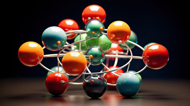 Proton atomic model stock illustration. Illustration of model - 313763374