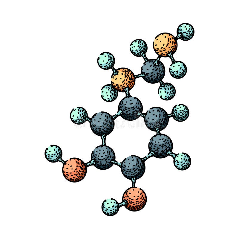 Ion Covalent Proton Molecule Atom Vector Sketch Stock Illustrations ...