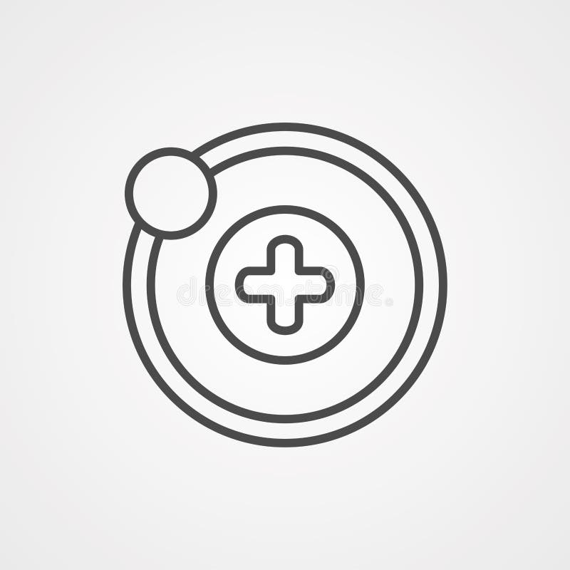 Proton Vector Icon Sign Symbol Stock Illustration - Illustration of ...