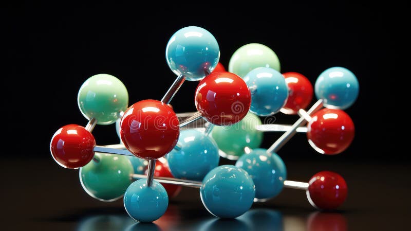 Protons atomic model stock illustration. Illustration of representation ...
