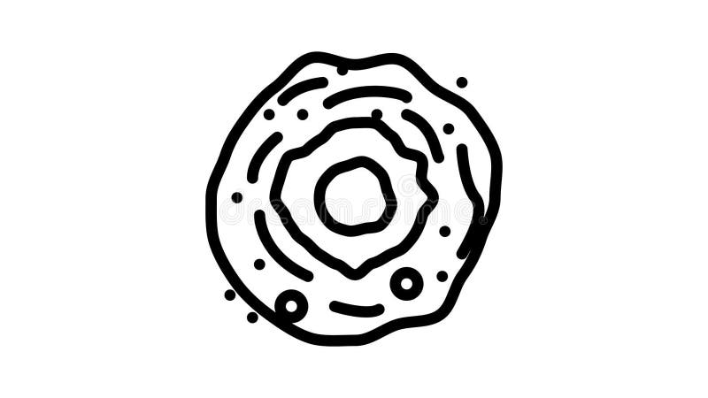 Protoplanetary Disk Line Icon Animation Stock Footage - Video of ...