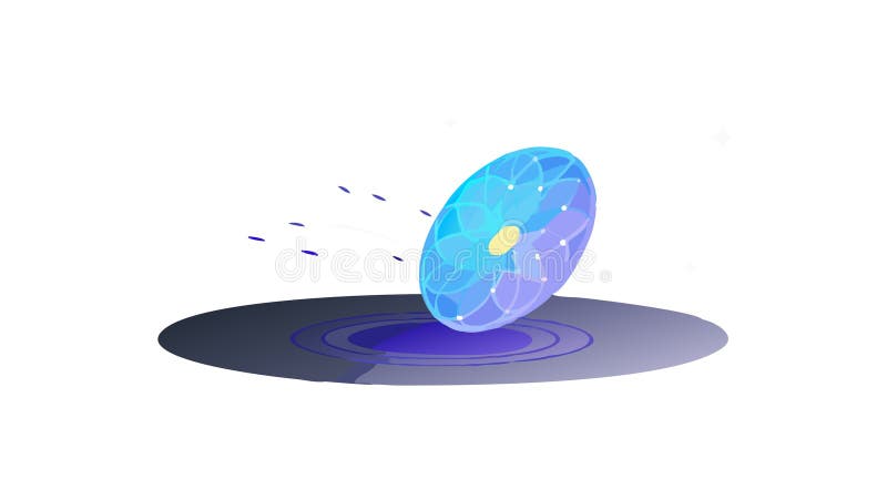 A Protoplanetary Disk Spinning in Outer Space Vector Design Generative ...