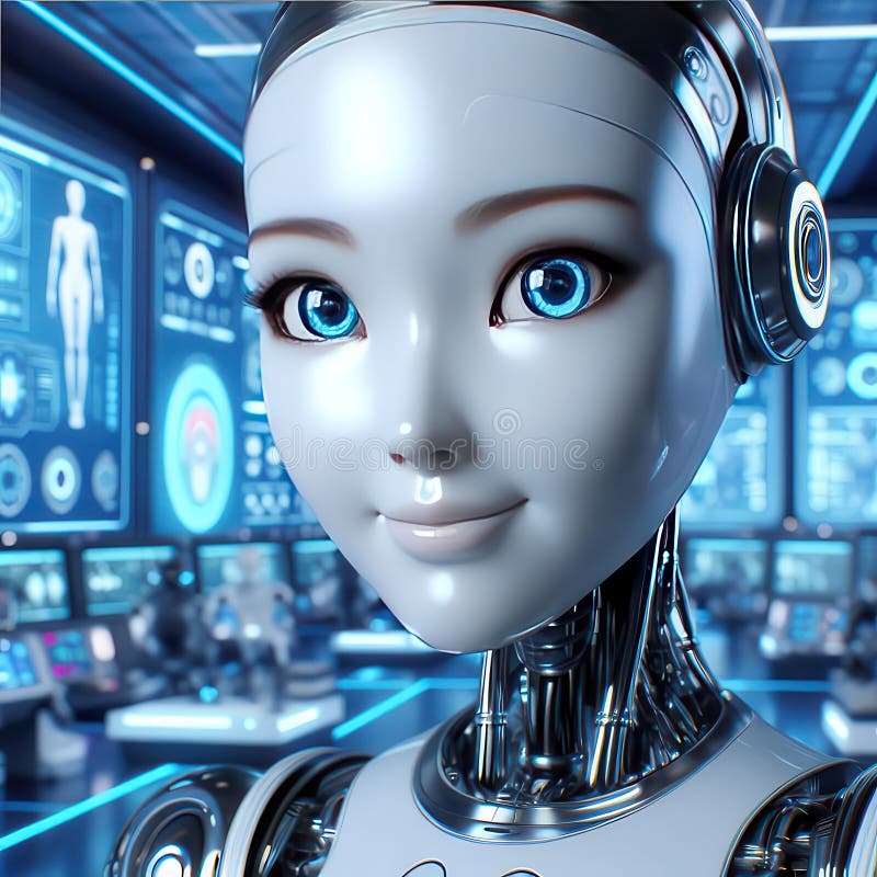 Prototype of Android Robot with Female Face. Concept of Technologies of ...