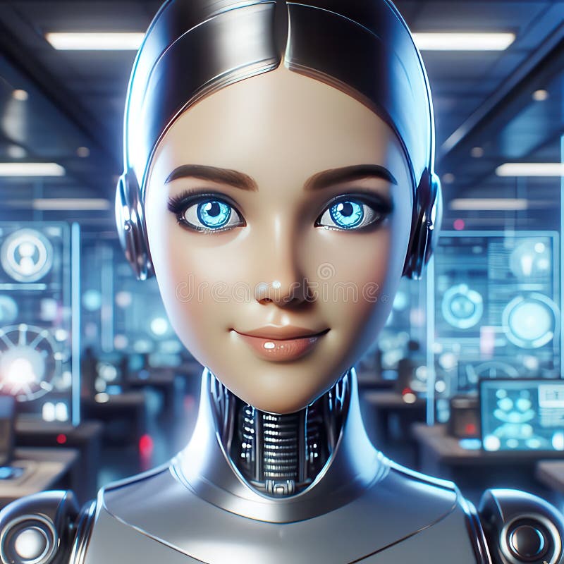 Prototype of Android Robot with Female Face. Concept of Technologies of ...