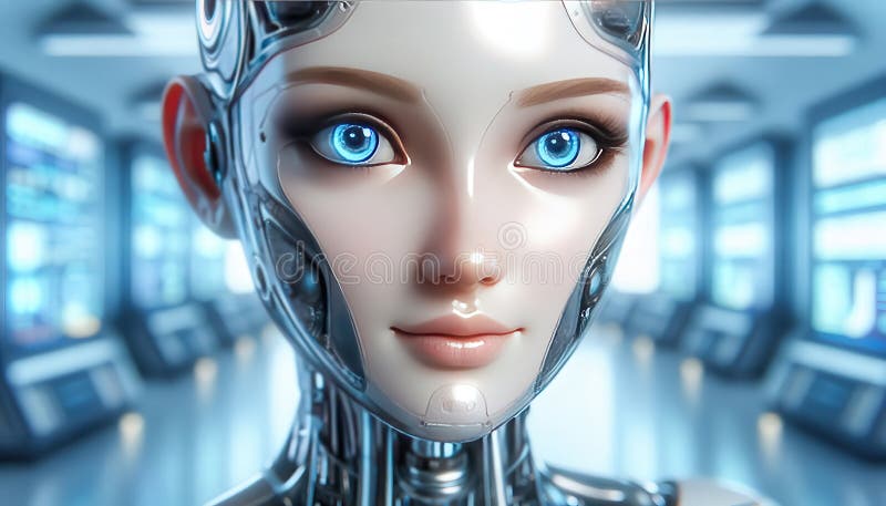 Prototype of Android Robot with Female Face. Concept of Technologies of ...