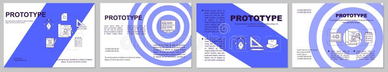 Prototype Brochure Template Layout Stock Vector - Illustration of ... Prototype Brochure Template Layout Stock Vector - Illustration of ...
