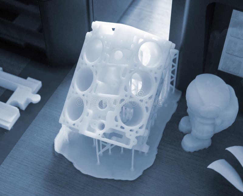 3D Printer Jet Engine Printed Model Plastic Stock Photo - Image of ...
