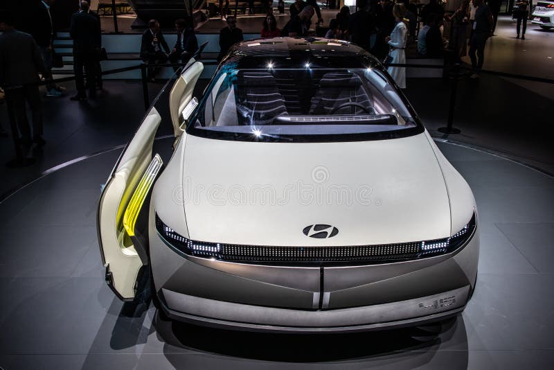 Prototype Car Hyundai 45 EV Electric SUV Concept Car with Retro ... Prototype Car Hyundai 45 EV Electric SUV Concept Car with Retro ...