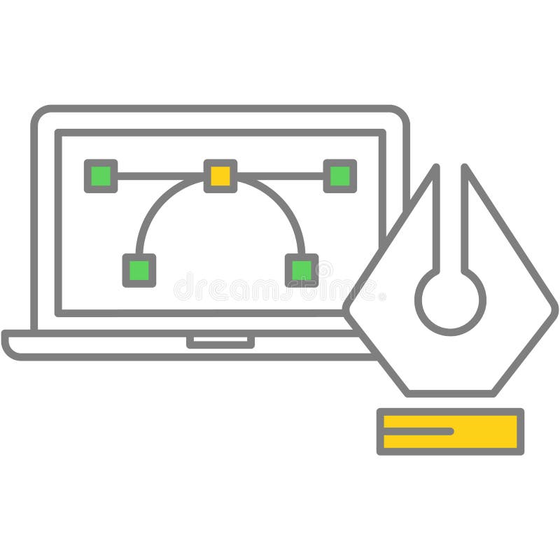 Prototype Creation Line Vector Icon on White Stock Vector ...