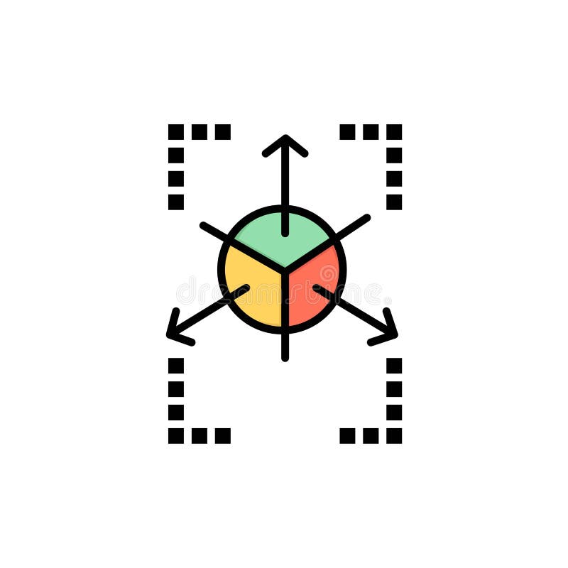 Prototype, Grid, Database, Chart Flat Color Icon. Vector Icon Banner ...