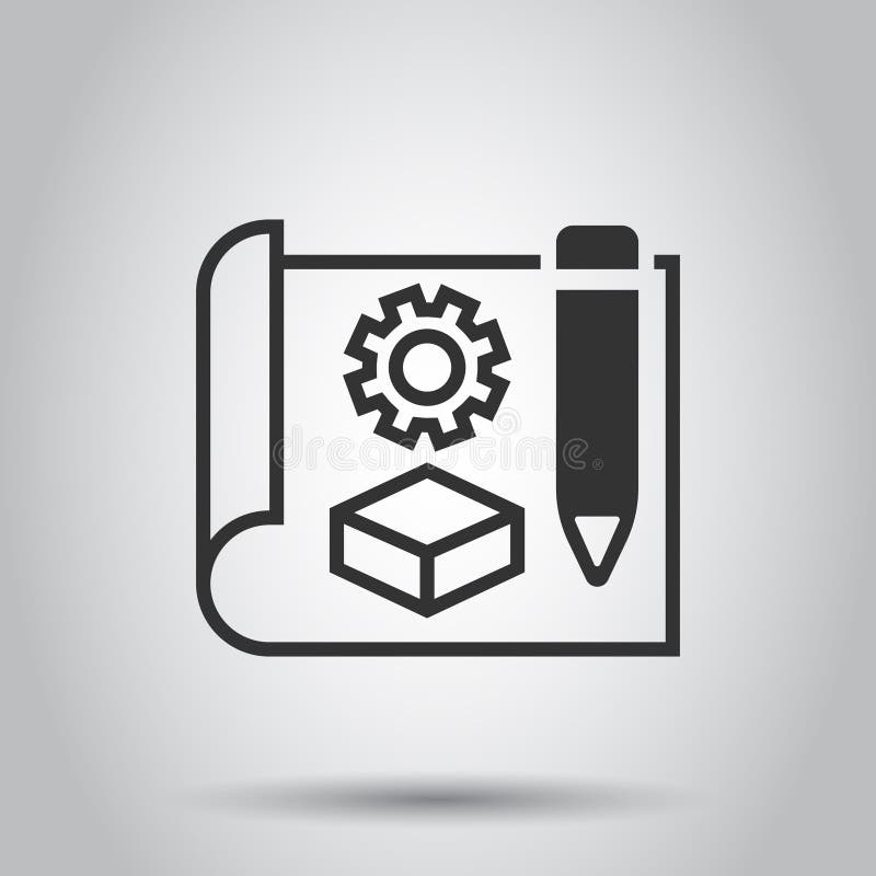 Prototype Icon in Flat Style. Startup Vector Illustration on White ...