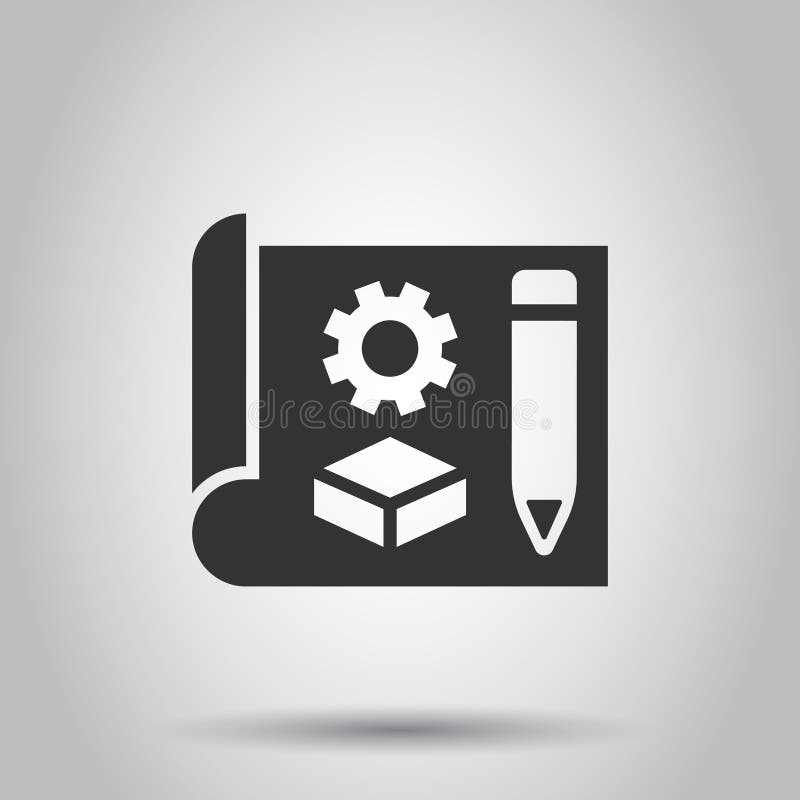 Prototype Icon in Flat Style. Startup Vector Illustration on White ...