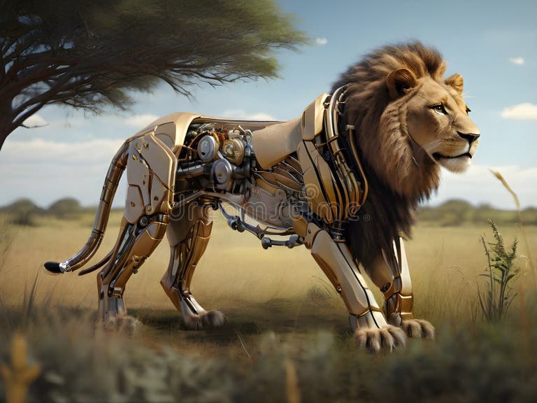A Prototype Model of Bionic Lion Walking in the Vast Wild Stock ...