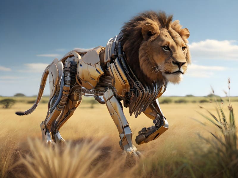 A Prototype Model of Bionic Lion Walking in the Vast Wild Stock ...