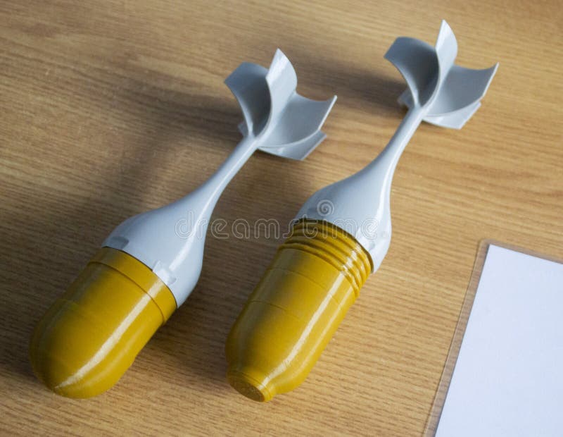 Prototype Model Tail Fins Rocket Bomb Tip Printed Small Tail Fins, Tail ...