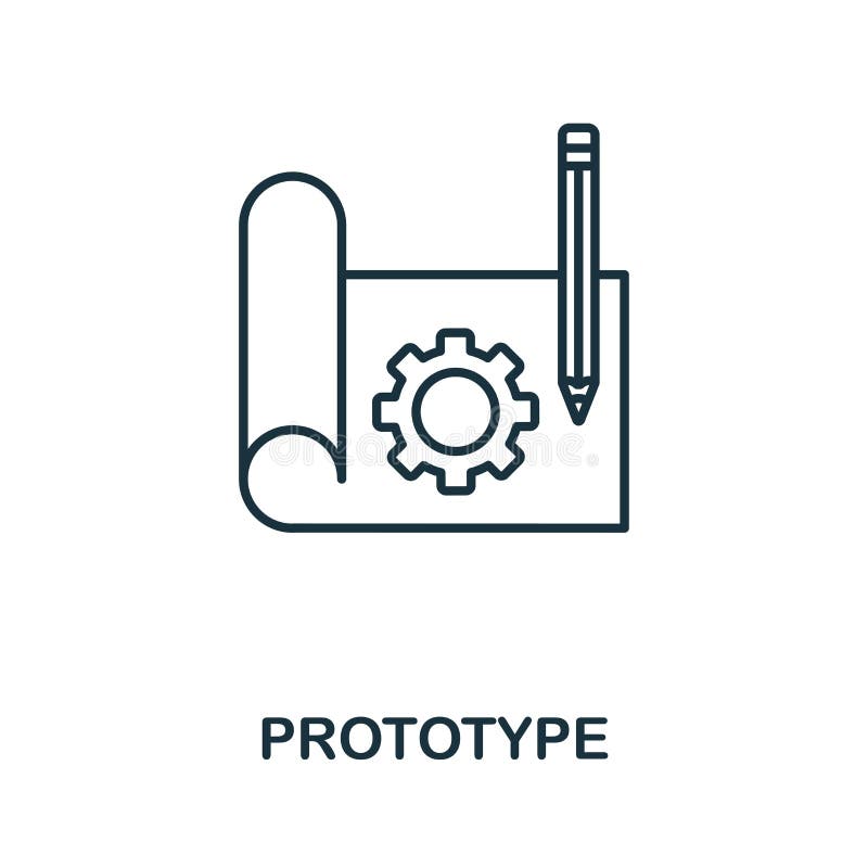 Prototype Outline Icon. Thin Style Design from Startup Icons Collection ...