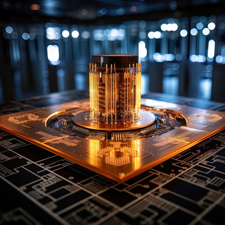 Prototype of a Quantum Computer: a Photograph of a Unique Device, Which ...