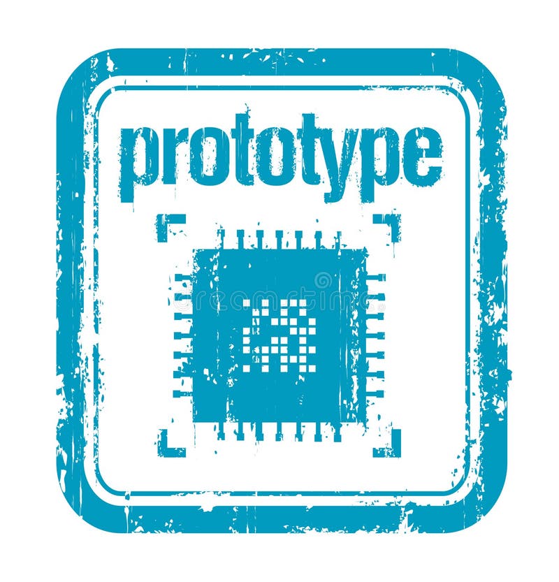 Prototype rubber stamp stock illustration. Illustration of machines ...