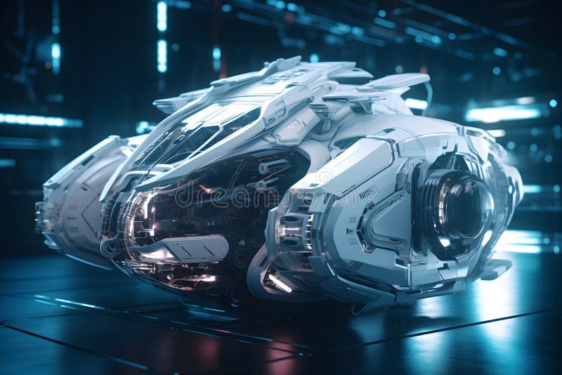 Prototype Vehicle of the Future. Neural Network AI Generated Stock ...