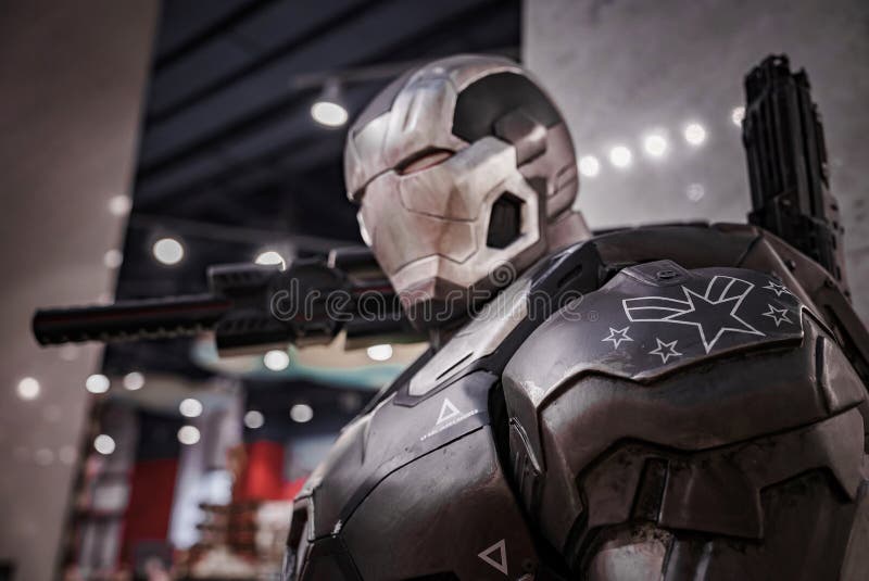 Prototype for the War Machine at the Tony Stark Base at the Avengers ...