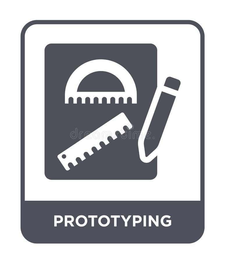 Prototyping Icon in Trendy Design Style. Prototyping Icon Isolated on ...