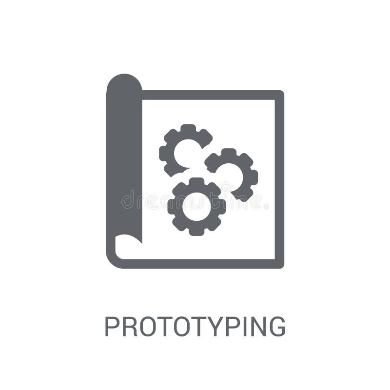 Prototyping Icon. Trendy Prototyping Logo Concept on White Background ...