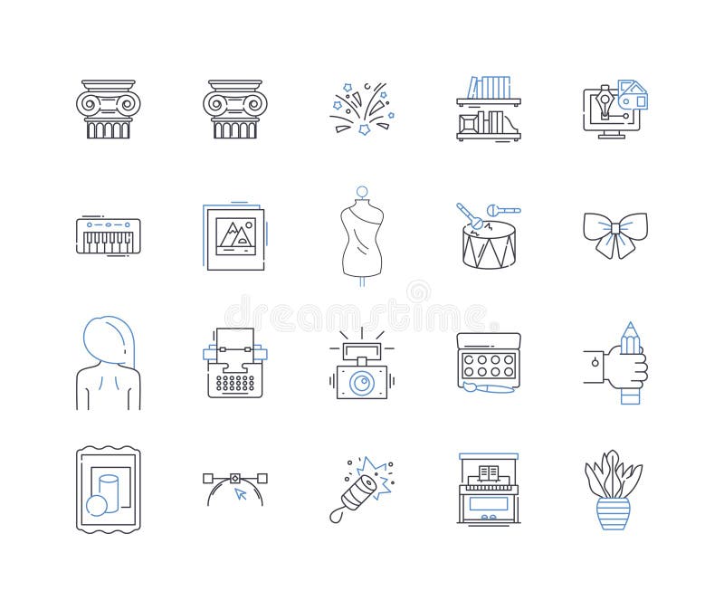 Prototyping Methodology Line Icons Collection Iteration Prototype