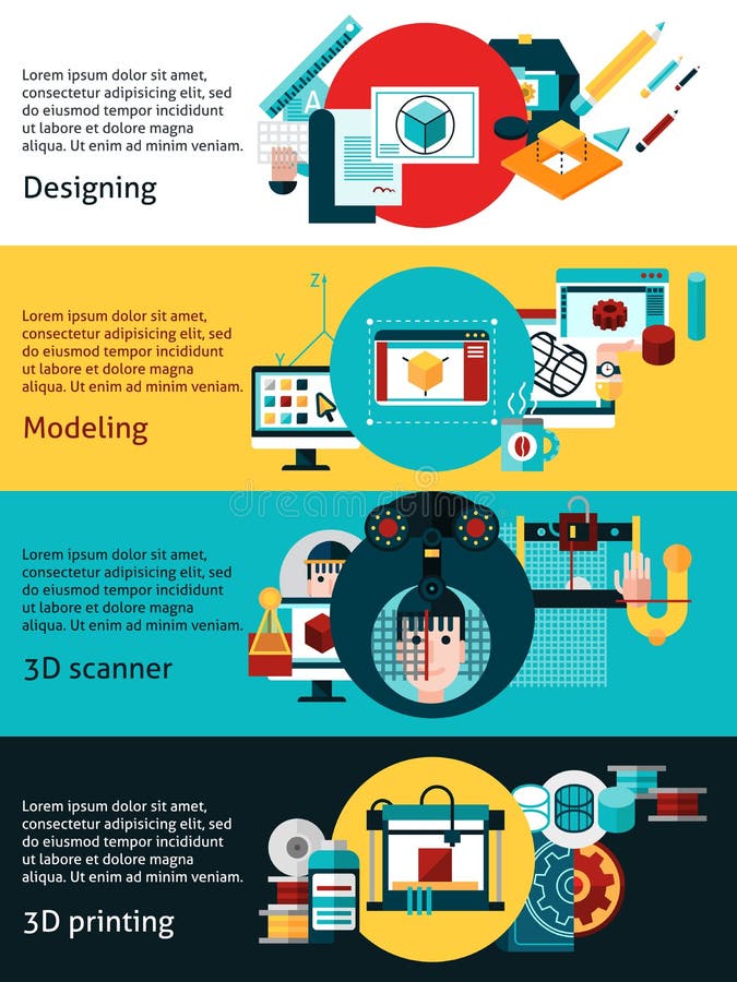 Prototyping and Modeling Infographics Stock Vector - Illustration of ...