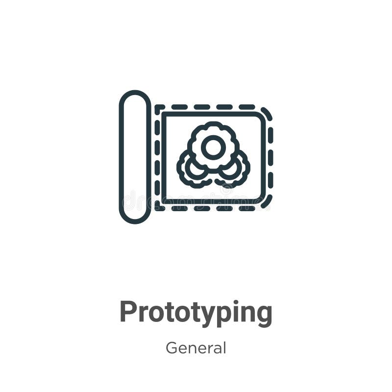 Prototyping Icon in Filled, Thin Line, Outline and Stroke Style. Vector ...