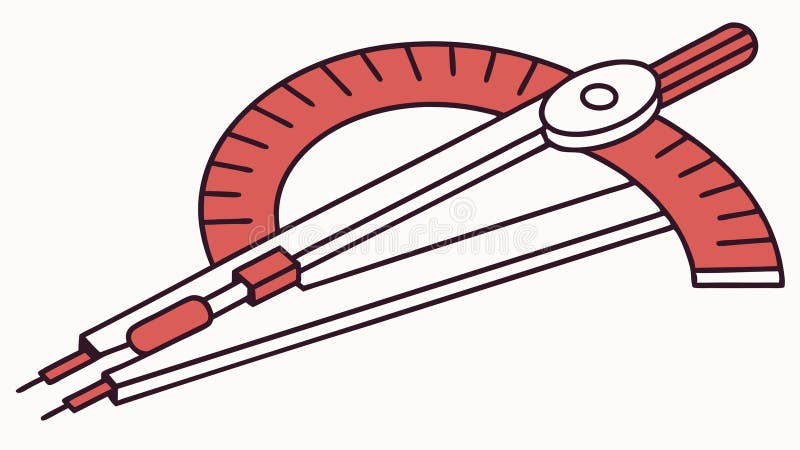 Protractor and Compass, Geometry Instruments, Measuring Tools, Vector Design Generative AI Stock ...