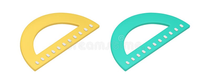 Protractor Corner Tilt Geometric Measure Curved Instrument Engineering ...