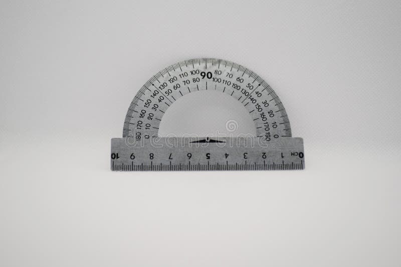 A Protractor Displaying the Number 90 Which Indicates Right Angles ...