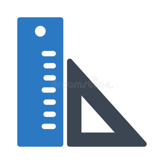 Protractor Glyph Color Vector Icon Stock Vector - Illustration of ...