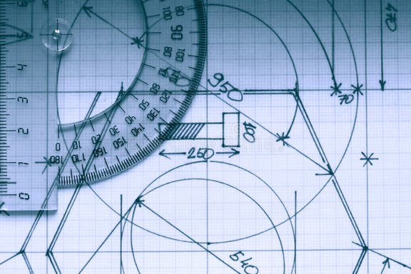 Protractor on Graph stock image. Image of background - 33234381