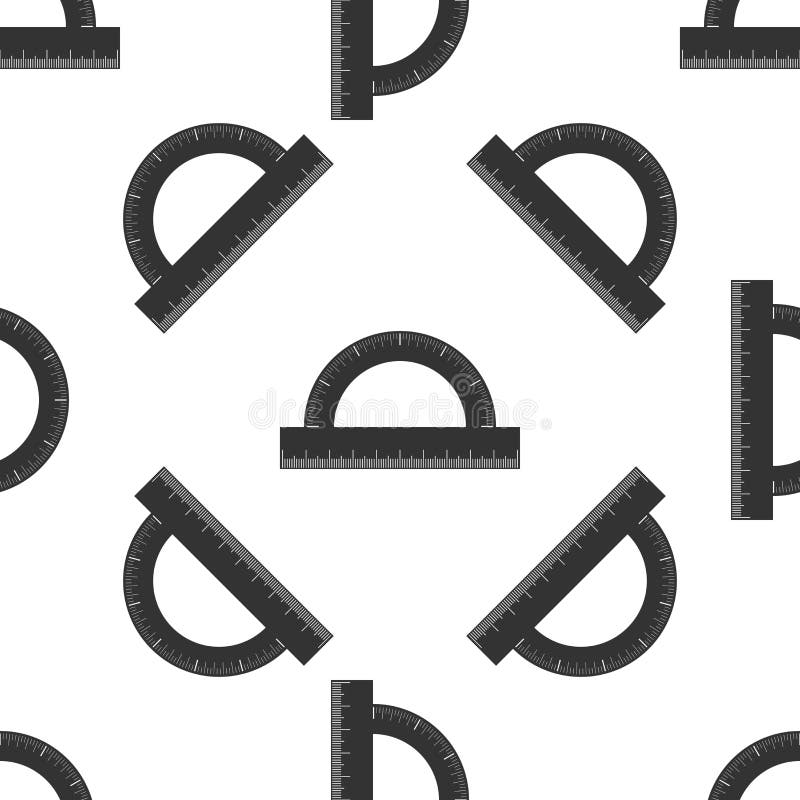 Protractor Grid for Measuring Degrees Isolated Icon Seamless Pattern on ...