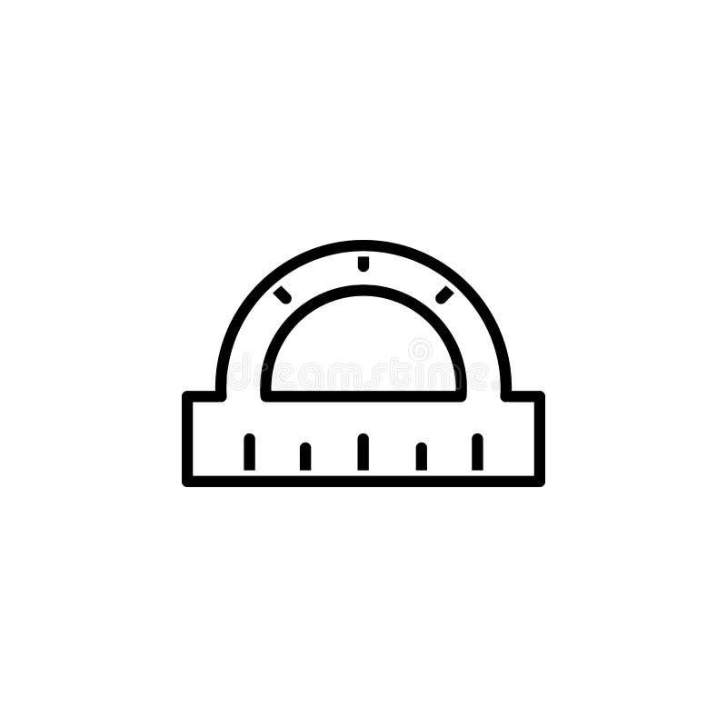 Protractor Icon. Element of Measuring Instruments for Mobile Concept ...