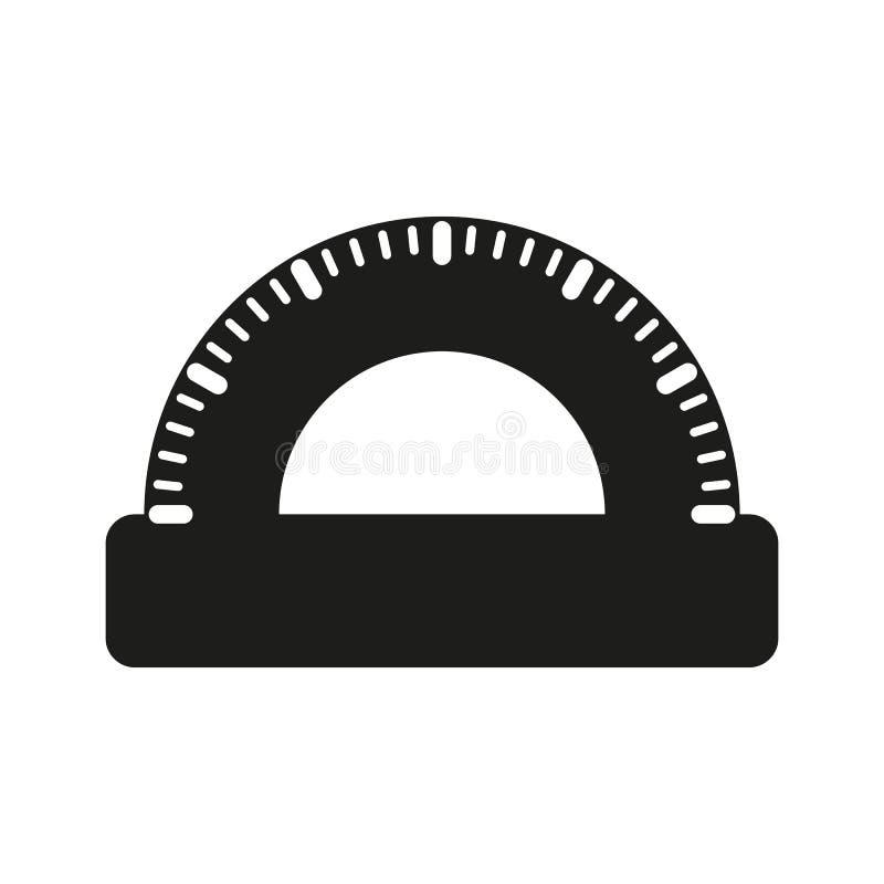 The protractor icon stock vector. Illustration of learning - 78742000