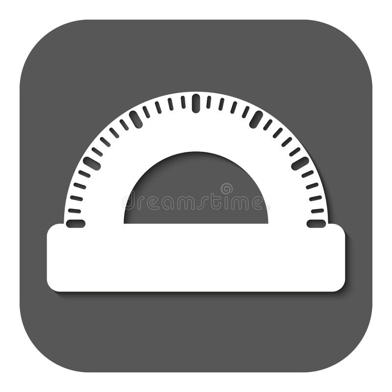 The protractor icon stock vector. Illustration of protractor - 78742013