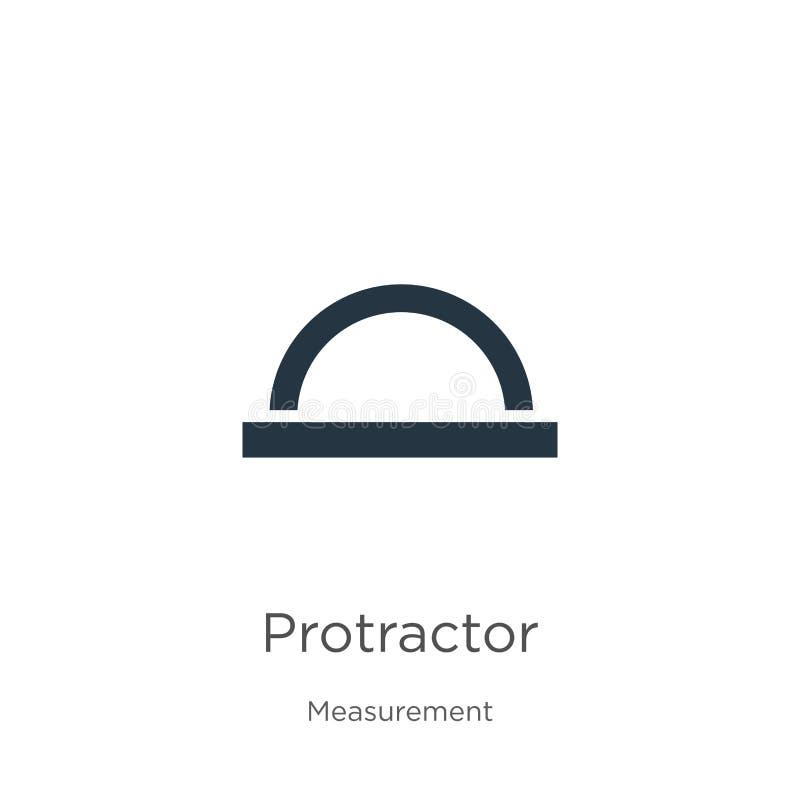 Protractor Icon Vector. Trendy Flat Protractor Icon from Measurement ...