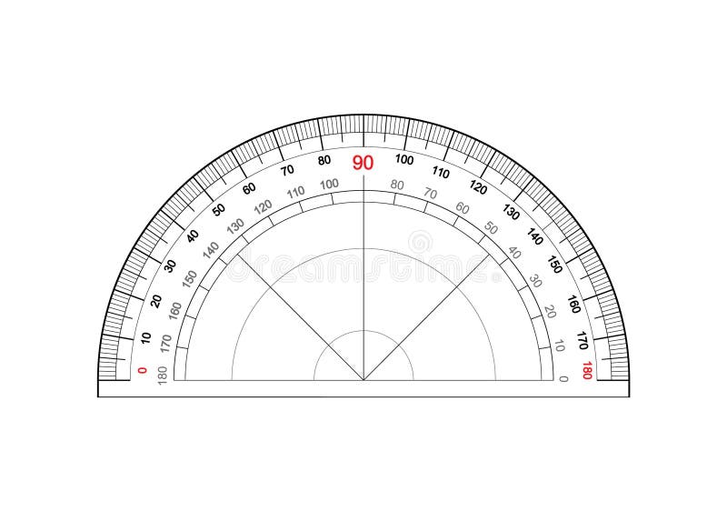 Black White Protractor Stock Illustrations – 1,628 Black White ...