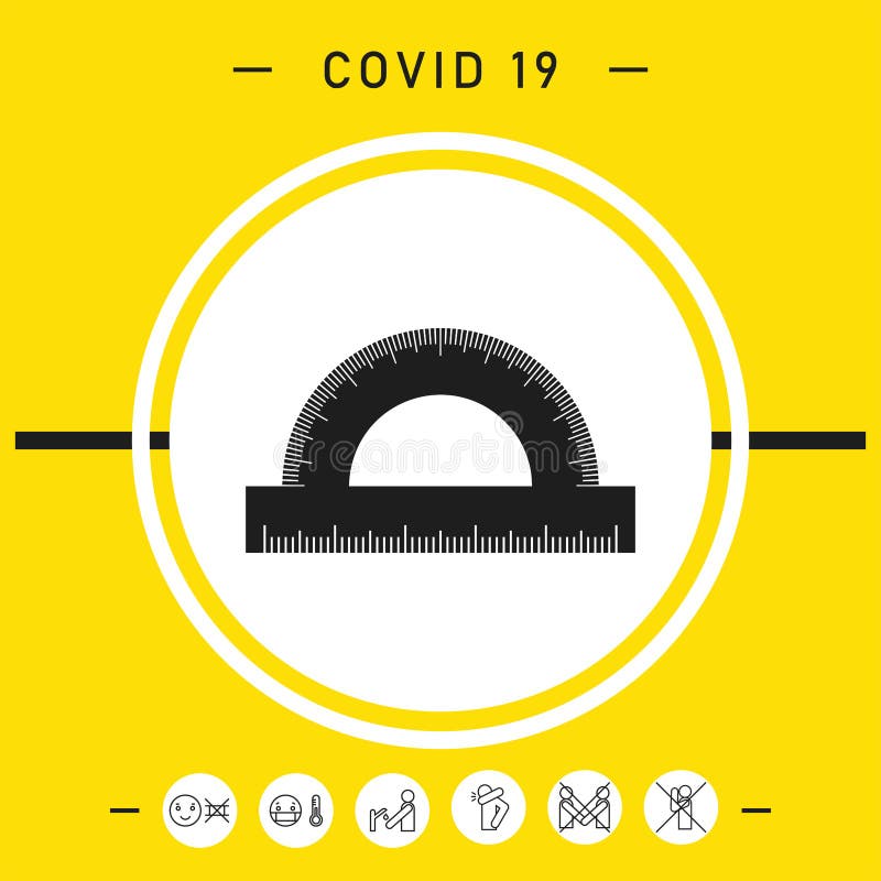 Protractor Symbol Icon. Graphic Elements for Your Design Stock Vector ...
