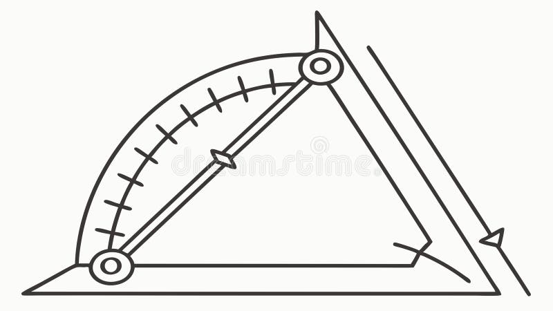 A Protractor and Triangle for Geometry and Measurement Vector, Vector ...