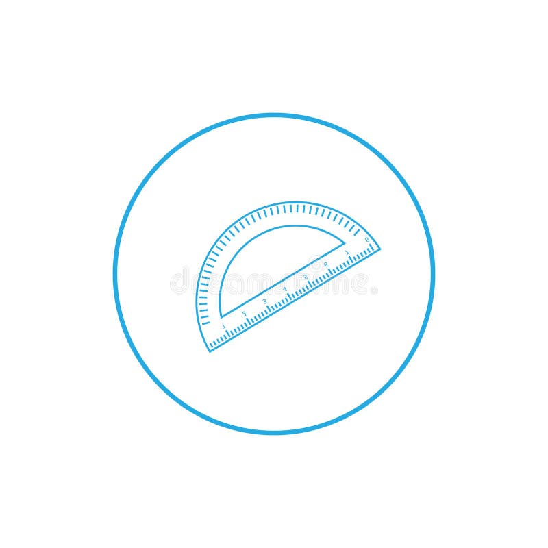 Protractor. Vector Illustration Decorative Design Stock Vector ...