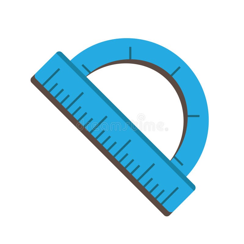 Protractor. Vector Illustration Decorative Design Stock Vector ...