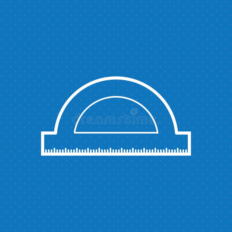 Protractor. Vector Illustration Decorative Design Stock Vector ...