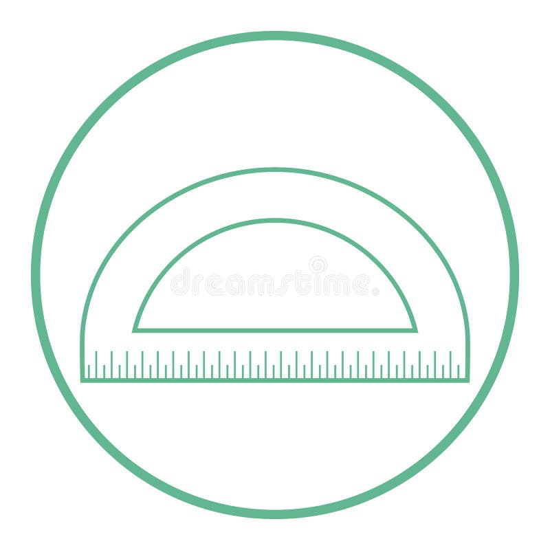Protractor. Vector Illustration Decorative Design Stock Vector ...