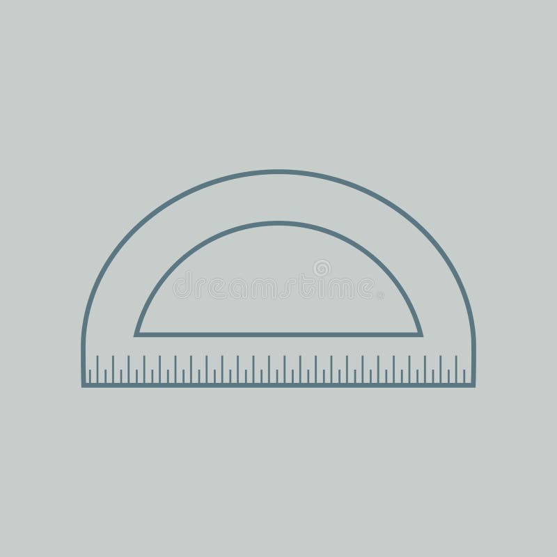Protractor. Vector Illustration Decorative Design Stock Vector ...